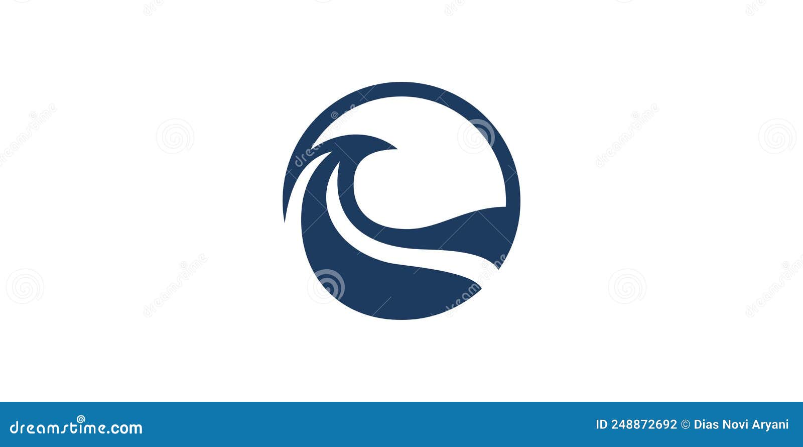 Wave of Logo Design Vector Template Stock Vector - Illustration of ...