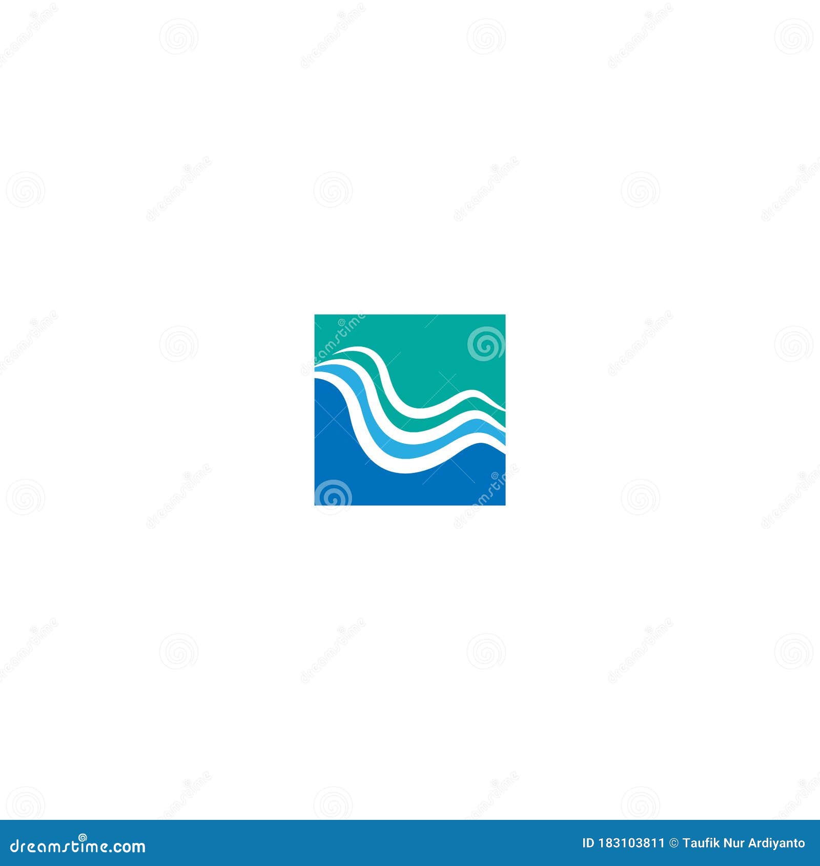 Wave logo icon set stock vector. Illustration of modern - 183103811