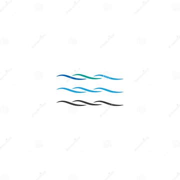 Wave logo icon set stock vector. Illustration of natural - 183103862