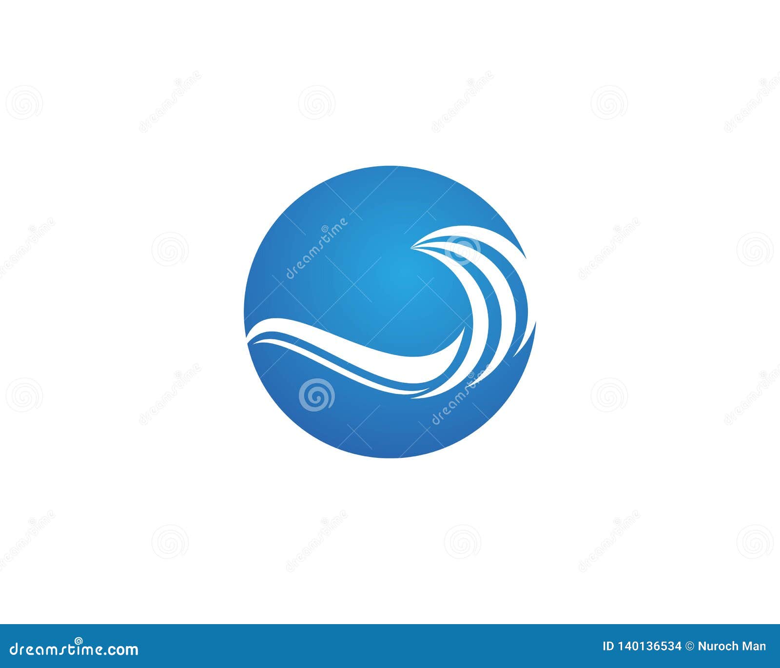 Wave Logo Icon vector stock vector. Illustration of clean - 140136534