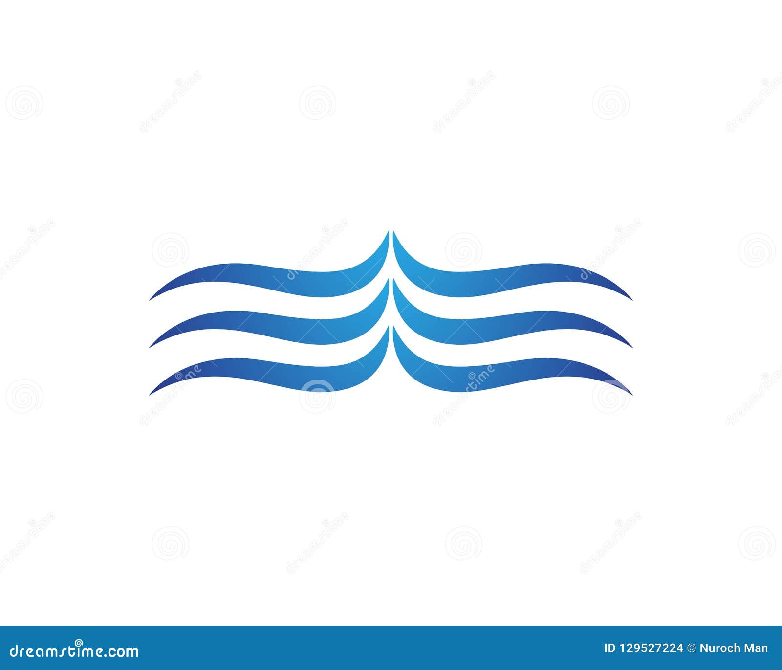 Wave logo vector stock vector. Illustration of design - 129527224