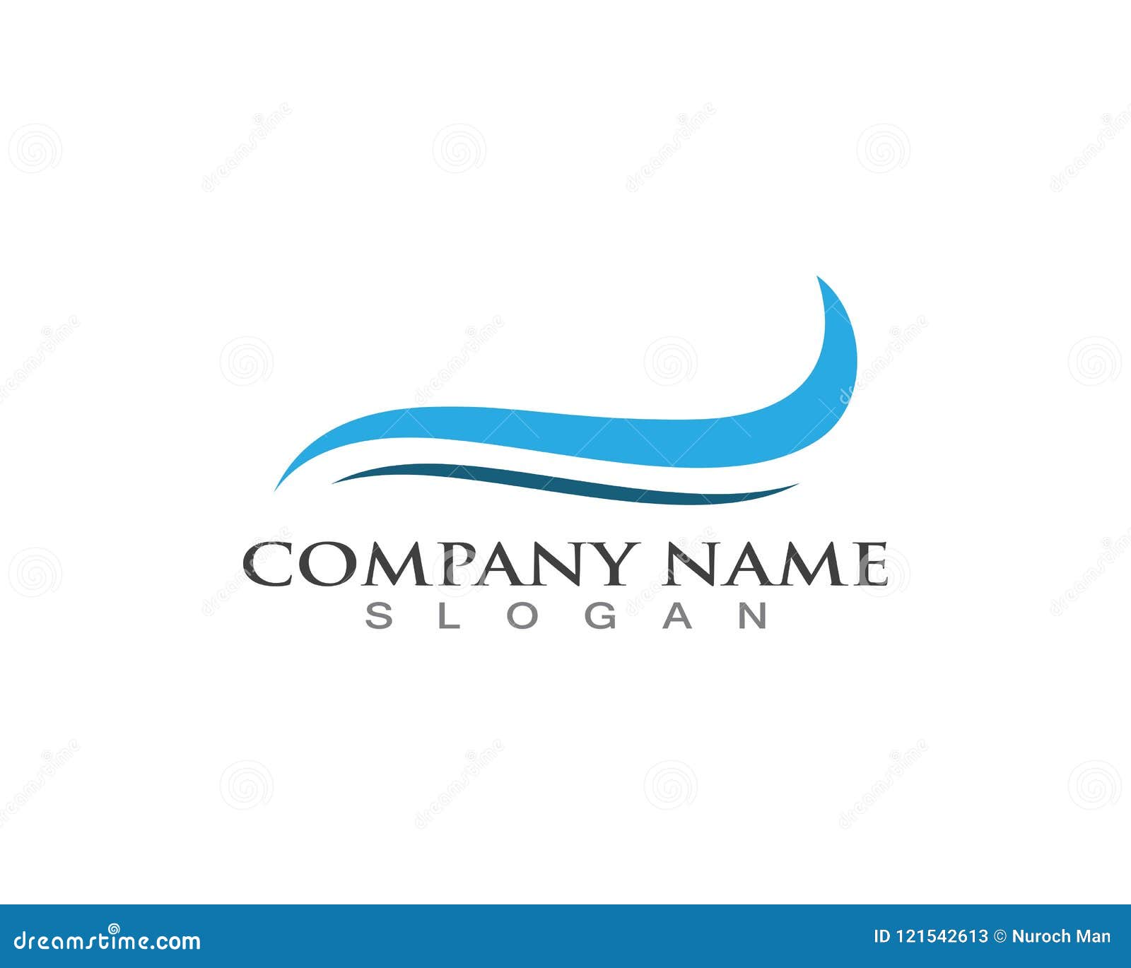 Wave logos Template stock vector. Illustration of designer - 121542613