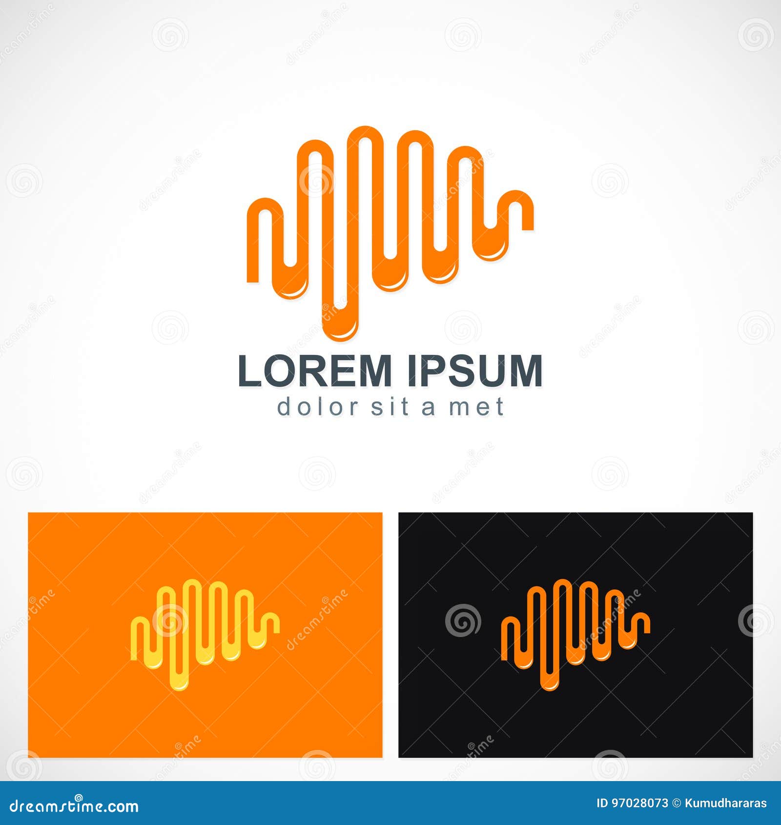 Wave Longitudinal Abstract Logo Stock Vector - Illustration of icon ...