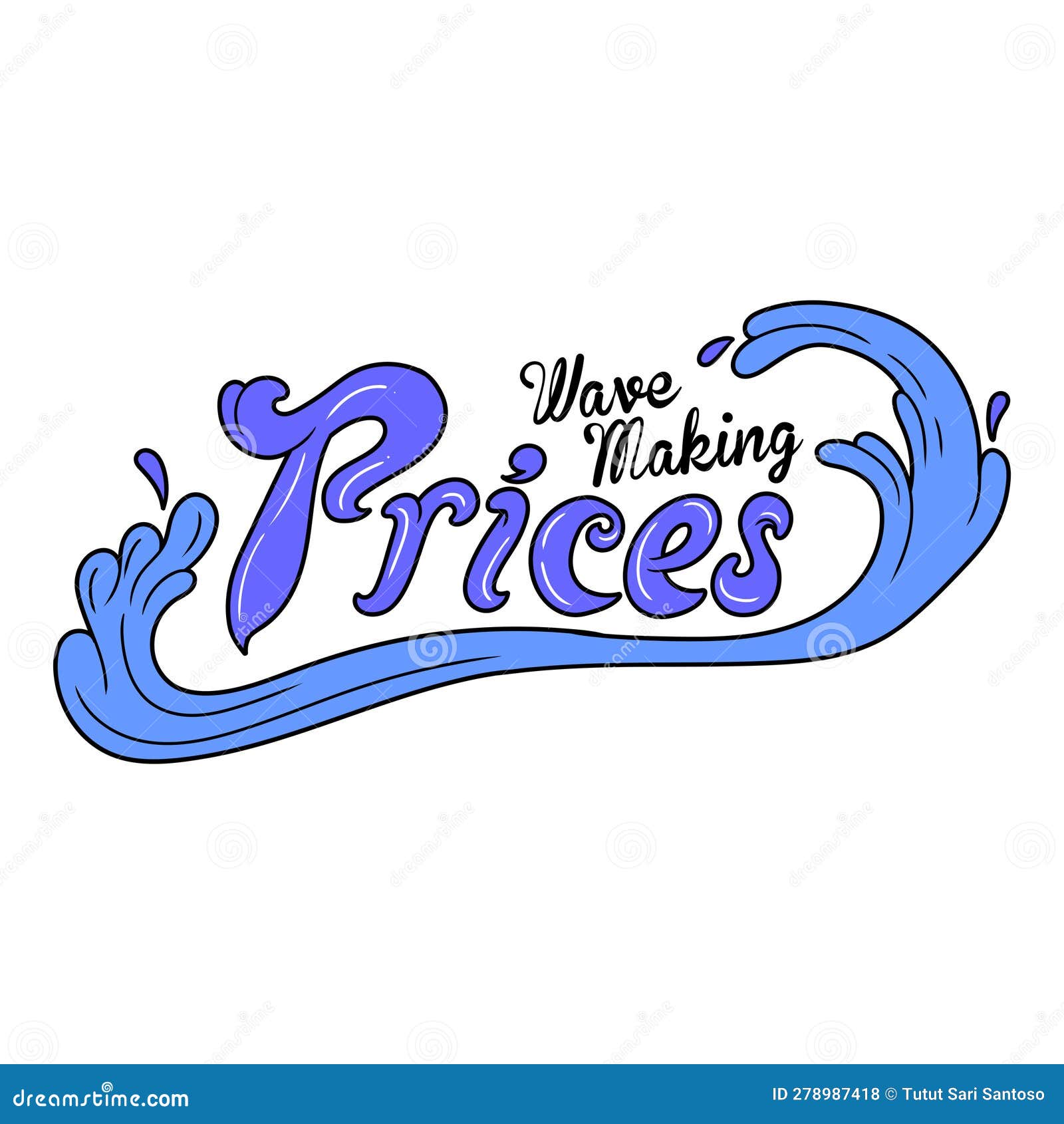 Wave making prices stock vector. Illustration of prices - 278987418