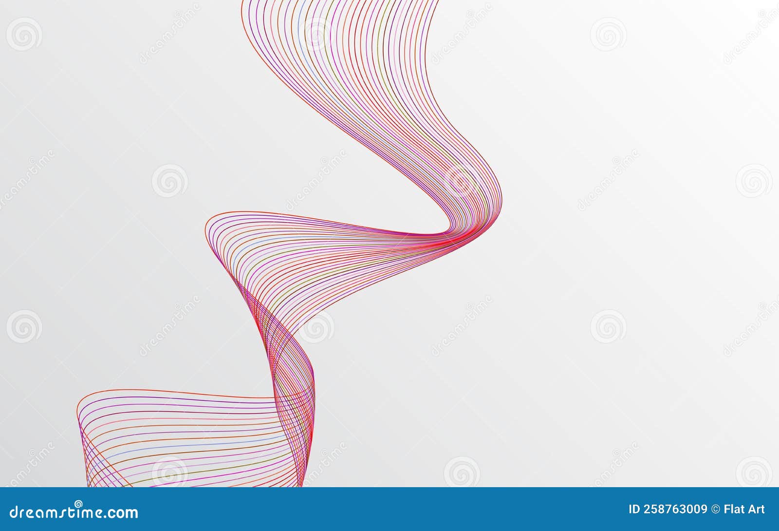 Wave of the Many Colored Lines. Abstract Wavy Stripes Background ...