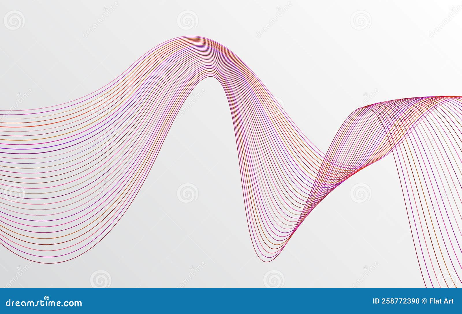 Wave of the Many Colored Lines. Abstract Wavy Stripes Background ...