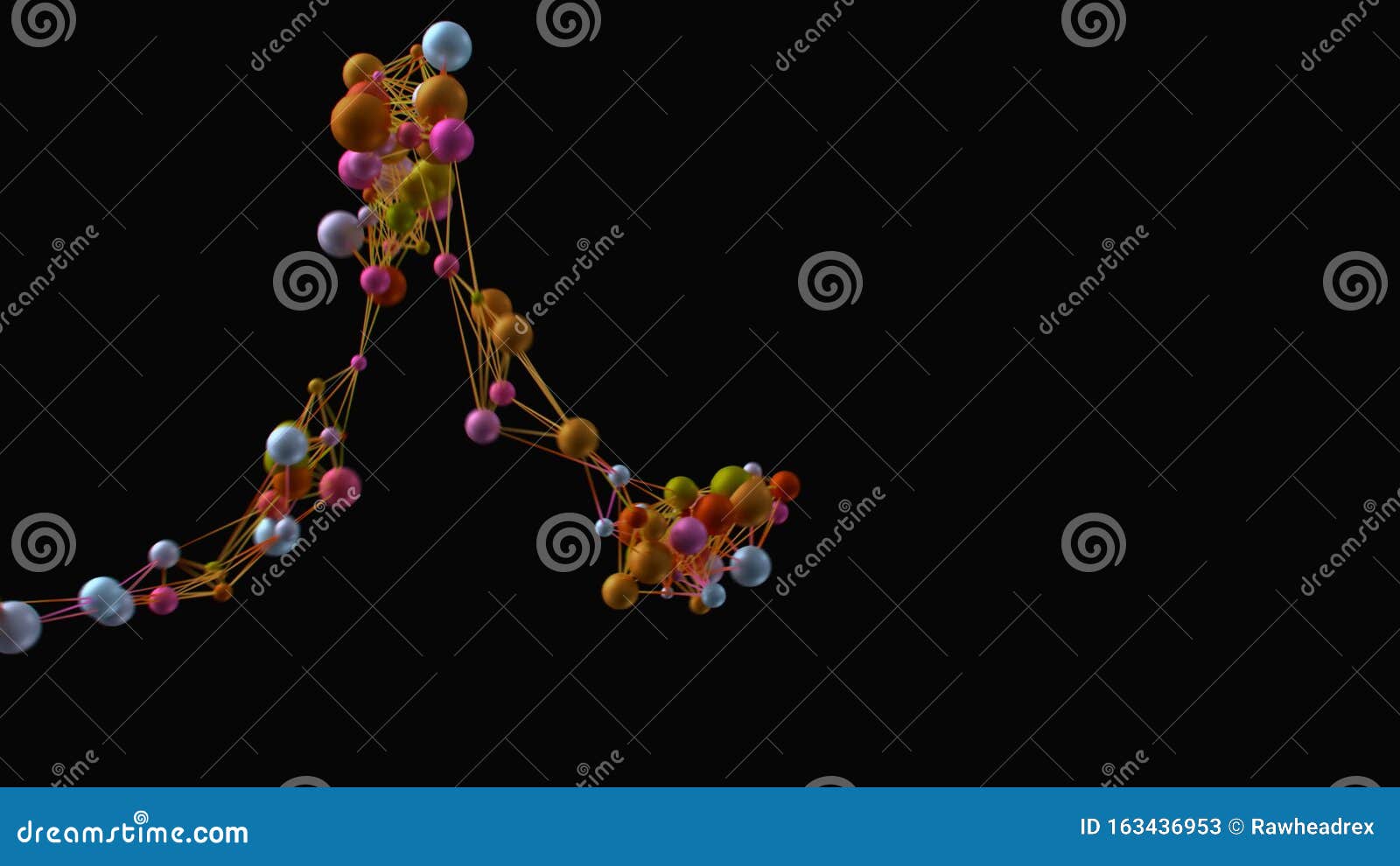 Wave of Molecules Flow Across Frame. Stock Video - Video of circles ...