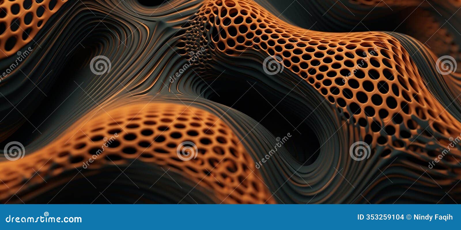 Wave Motif Pattern with Hole Background Stock Illustration ...