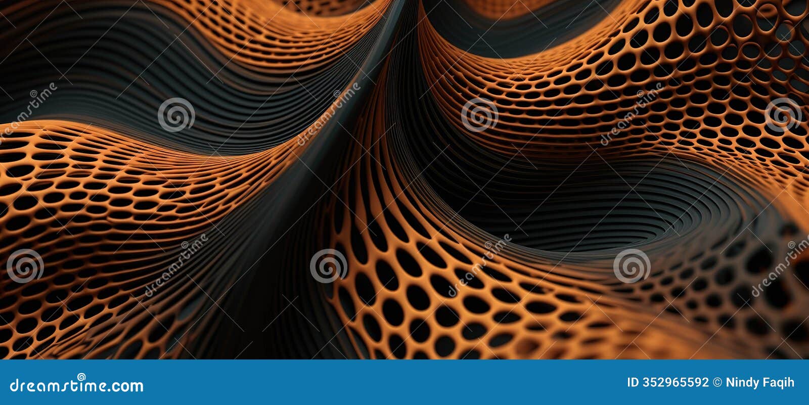 Wave Motif Pattern with Hole Texture Background Stock Illustration ...