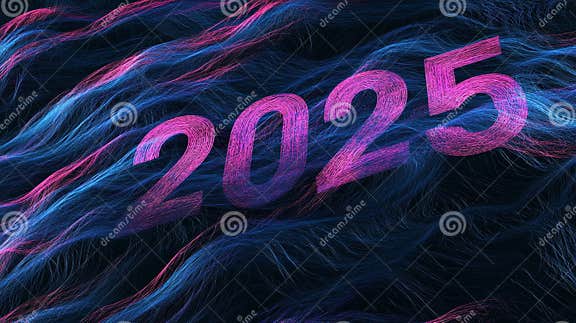 Wave Motion 2025 Abstract Design Symbolizing New Beginnings Technology ...