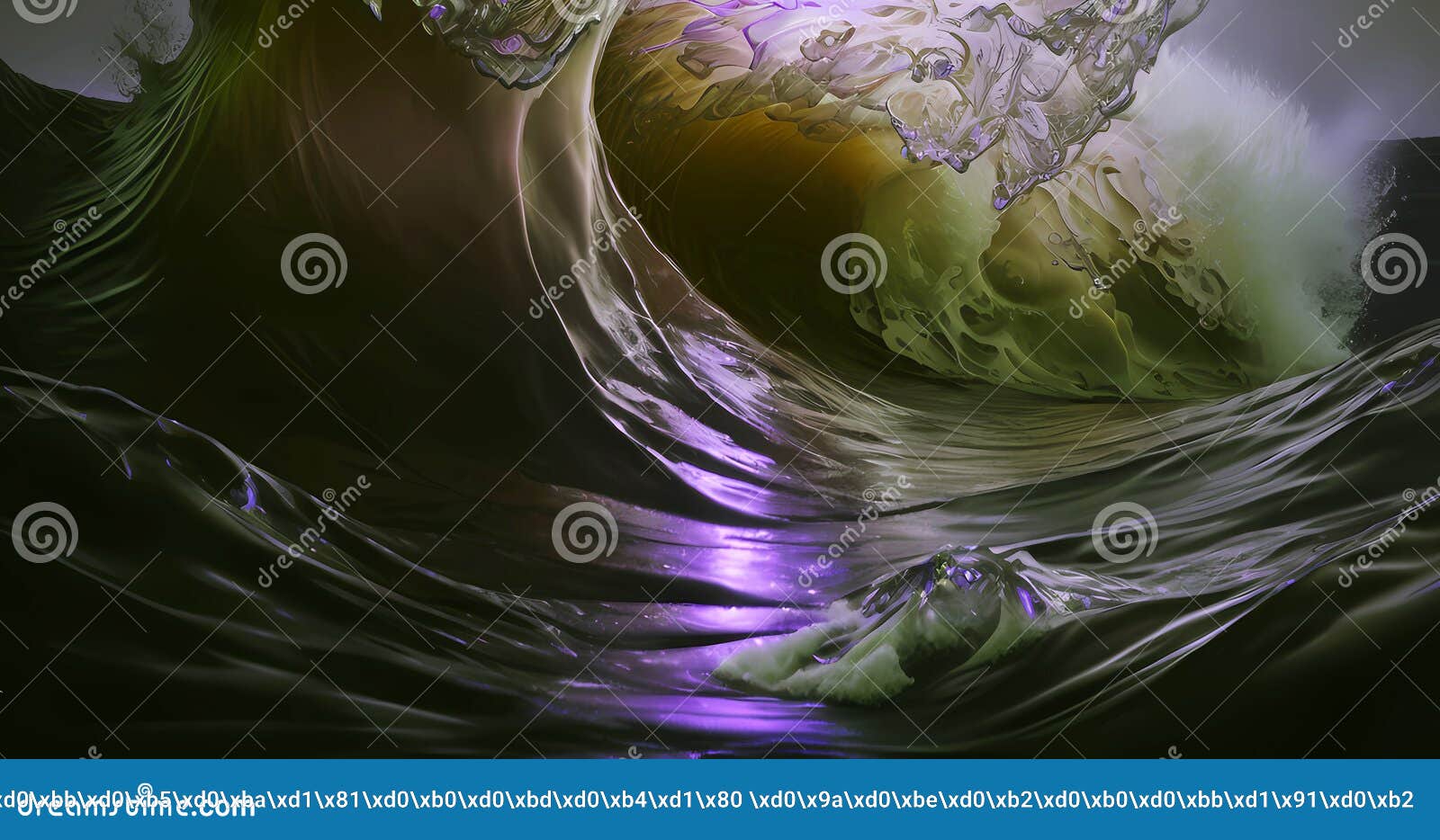 Wave in Motion for Nature Backdrop Stock Illustration - Illustration of ...