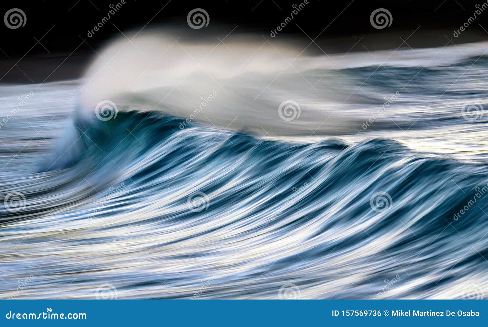 Wave in Motion with Panning Effect Stock Photo - Image of dreamy, light ...