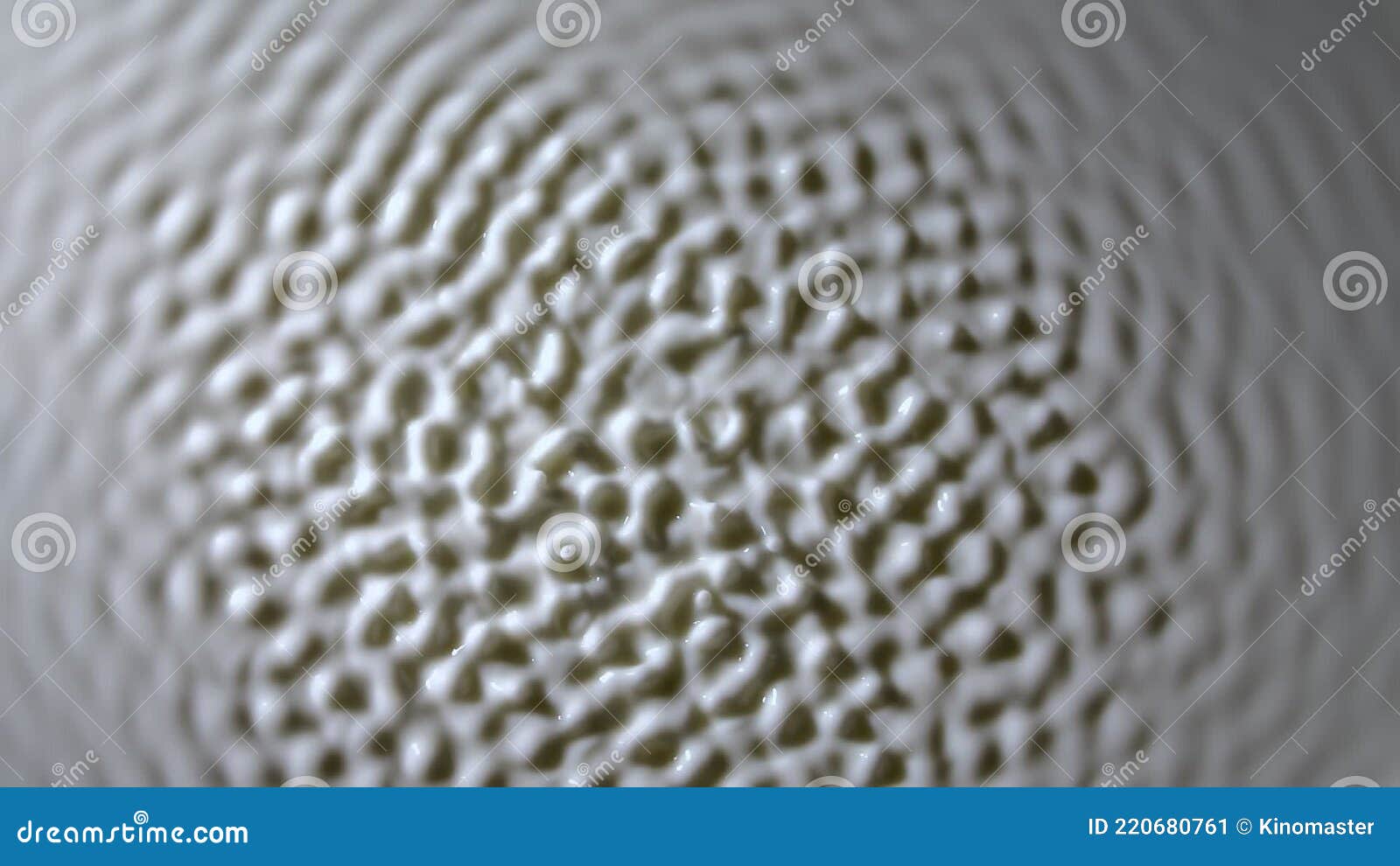 Wave Motion of the Surface of a White Viscous Liquid of Milk when ...