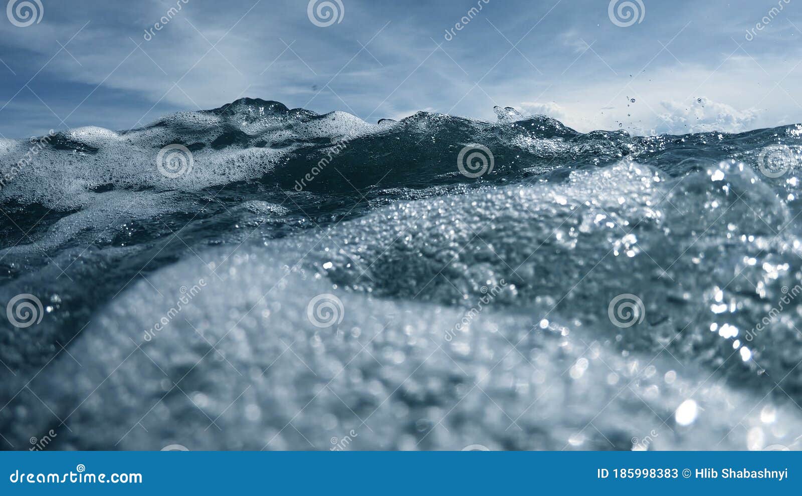 Wave on Moving Water Surface Stock Image - Image of background, marine ...