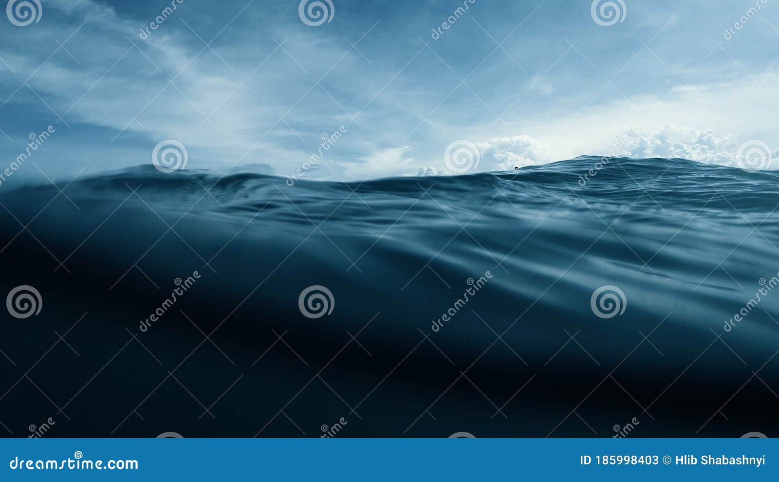 Wave on Moving Water Surface Stock Image - Image of wave, beneath ...