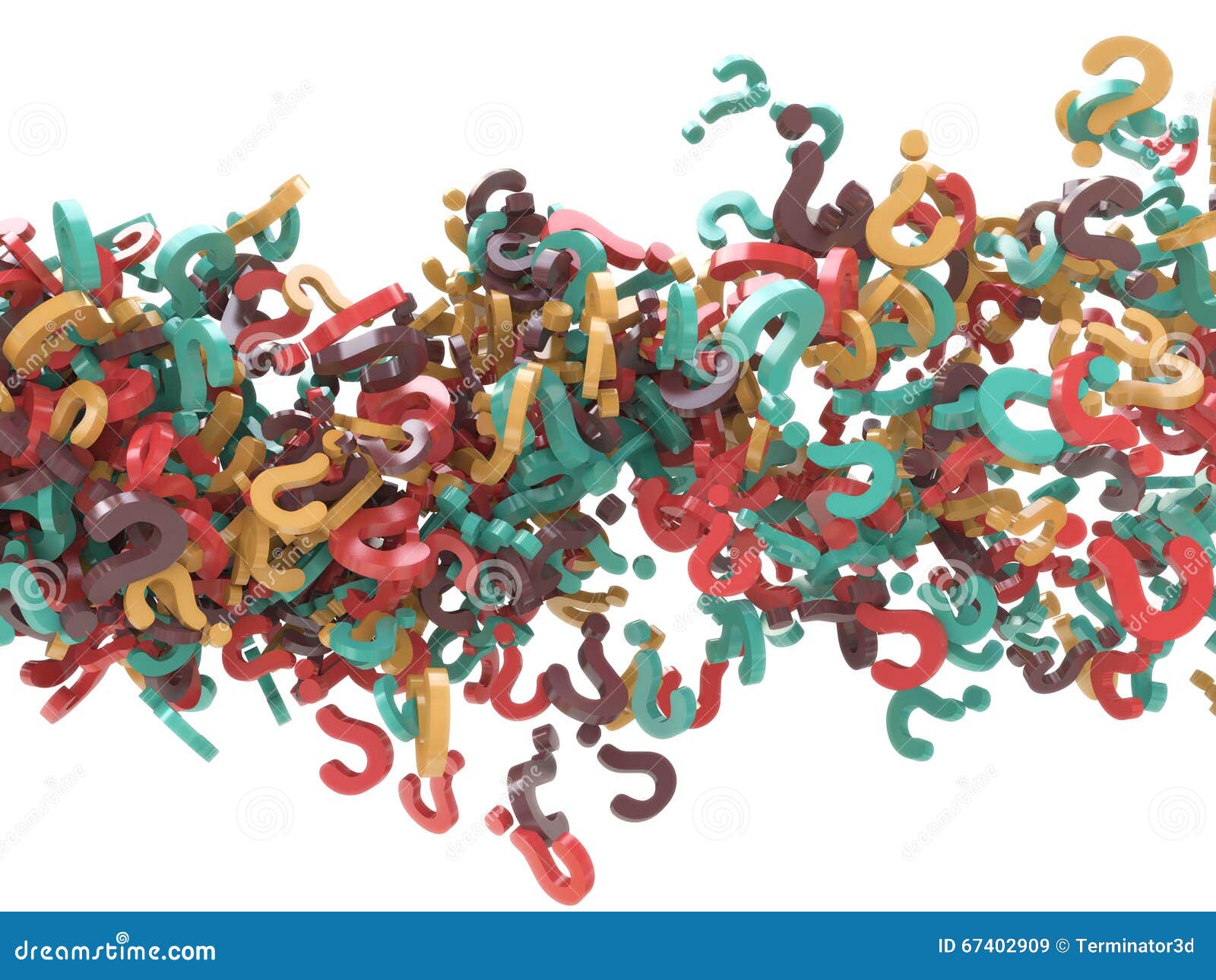 Wave of Multicolored Question Marks - Abstract Particles Background ...