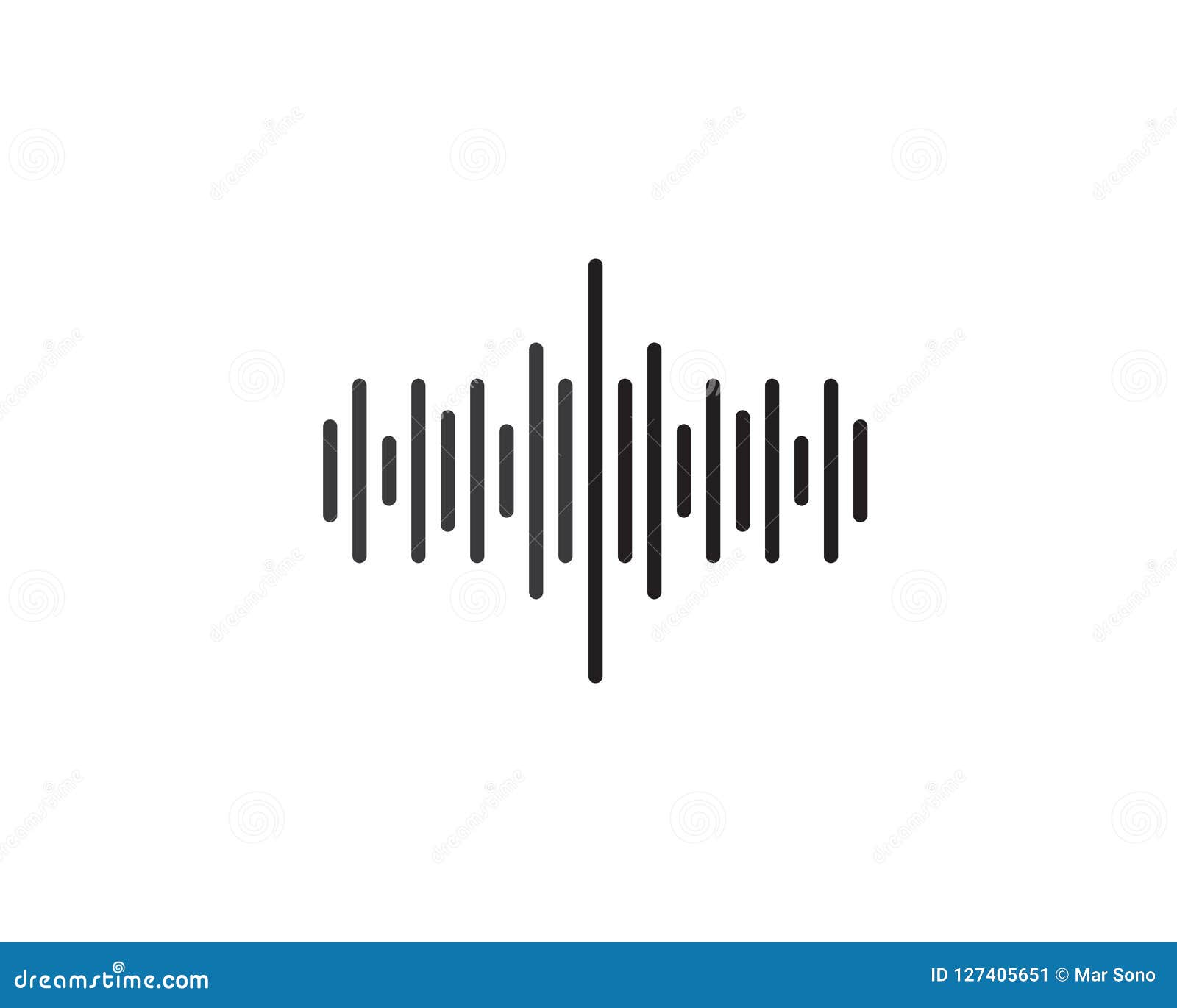Wave Music Logo and Symbols Stock Vector - Illustration of impact ...
