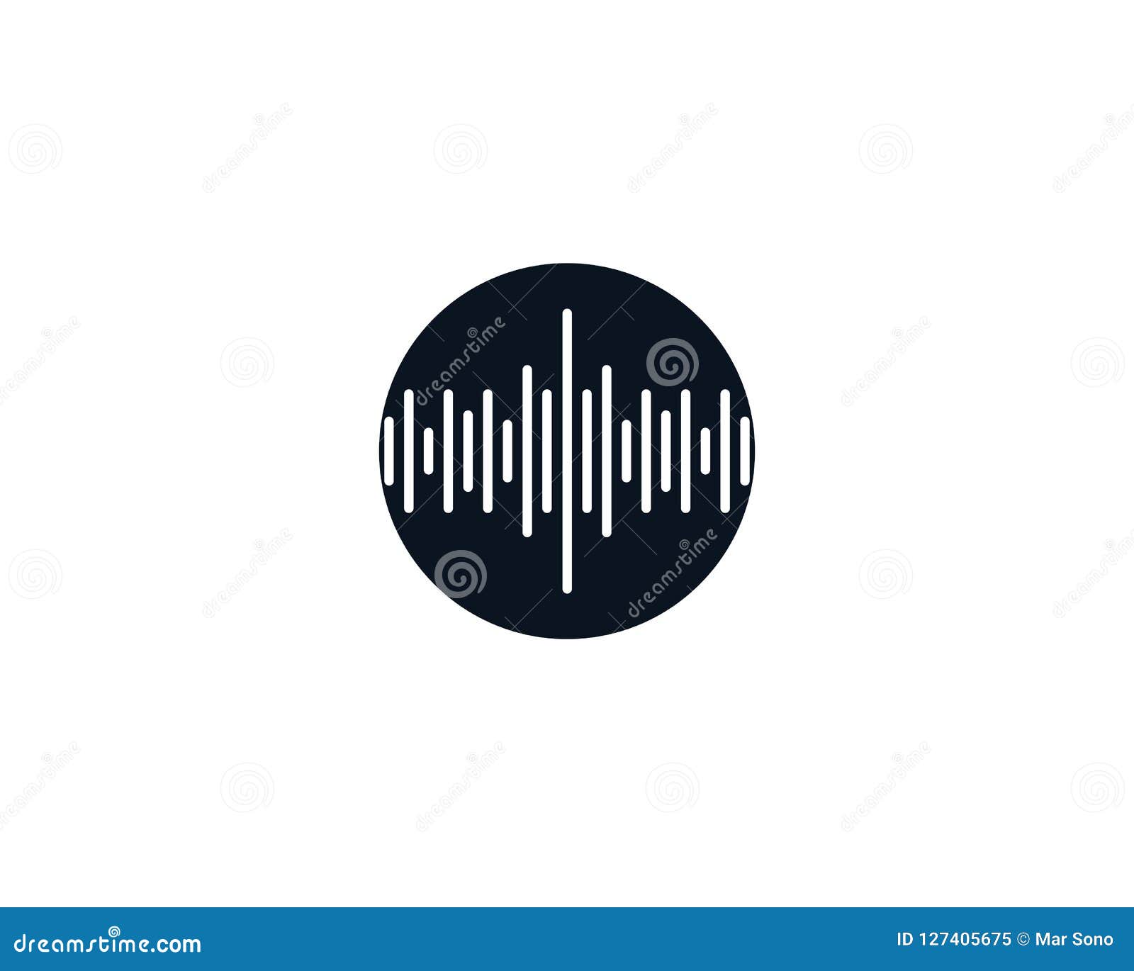 Wave Music Logo and Symbols Stock Vector - Illustration of audio ...