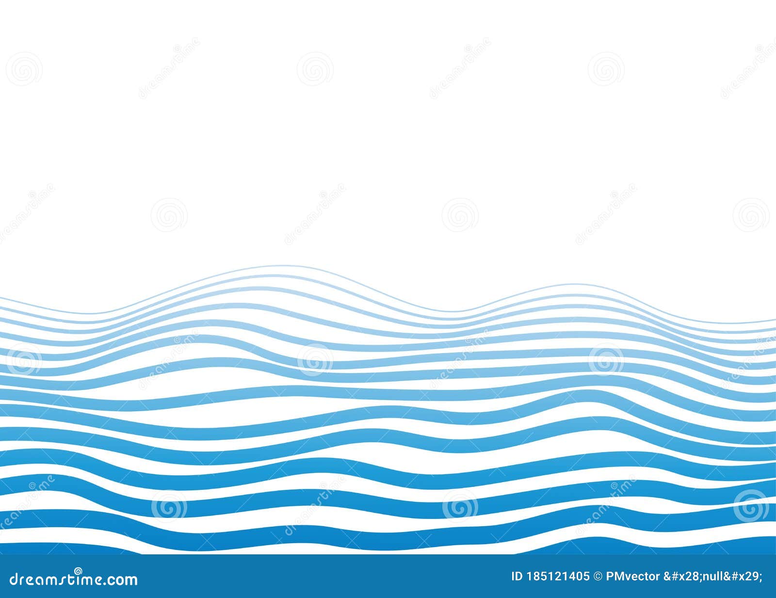 Wave Ocean Concept Blue Curve Abstract Vector Background Stock Vector ...