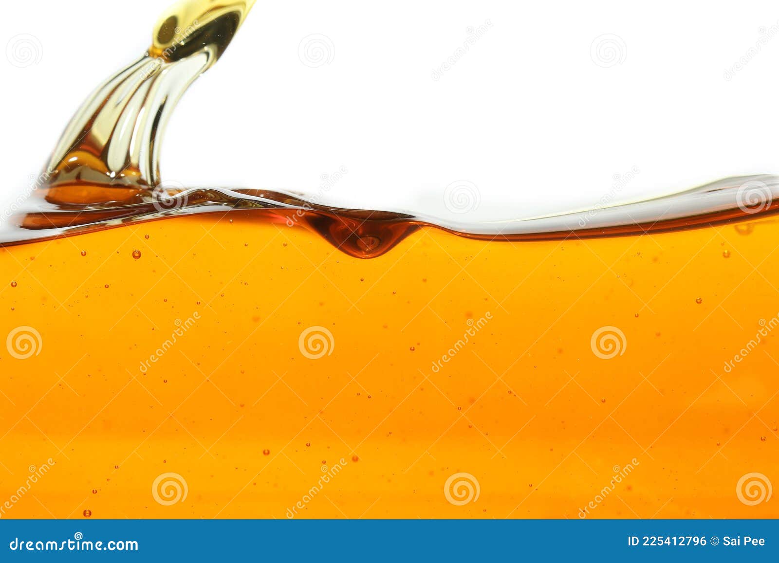 Oil Wave on White Background Stock Photo - Image of golden, food: 225412796