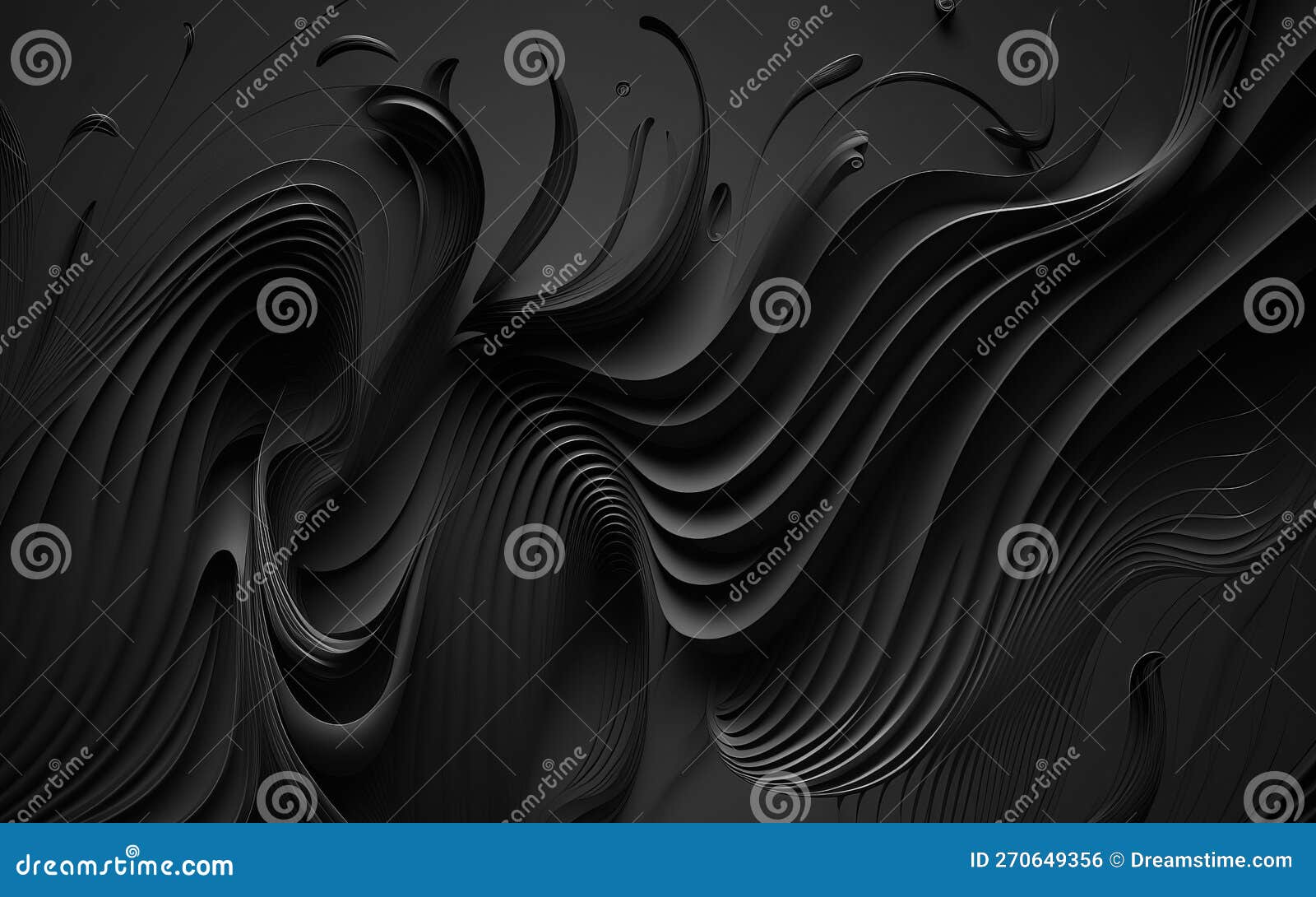 Black Wave Organic Background Wallpaper Stock Illustration ...
