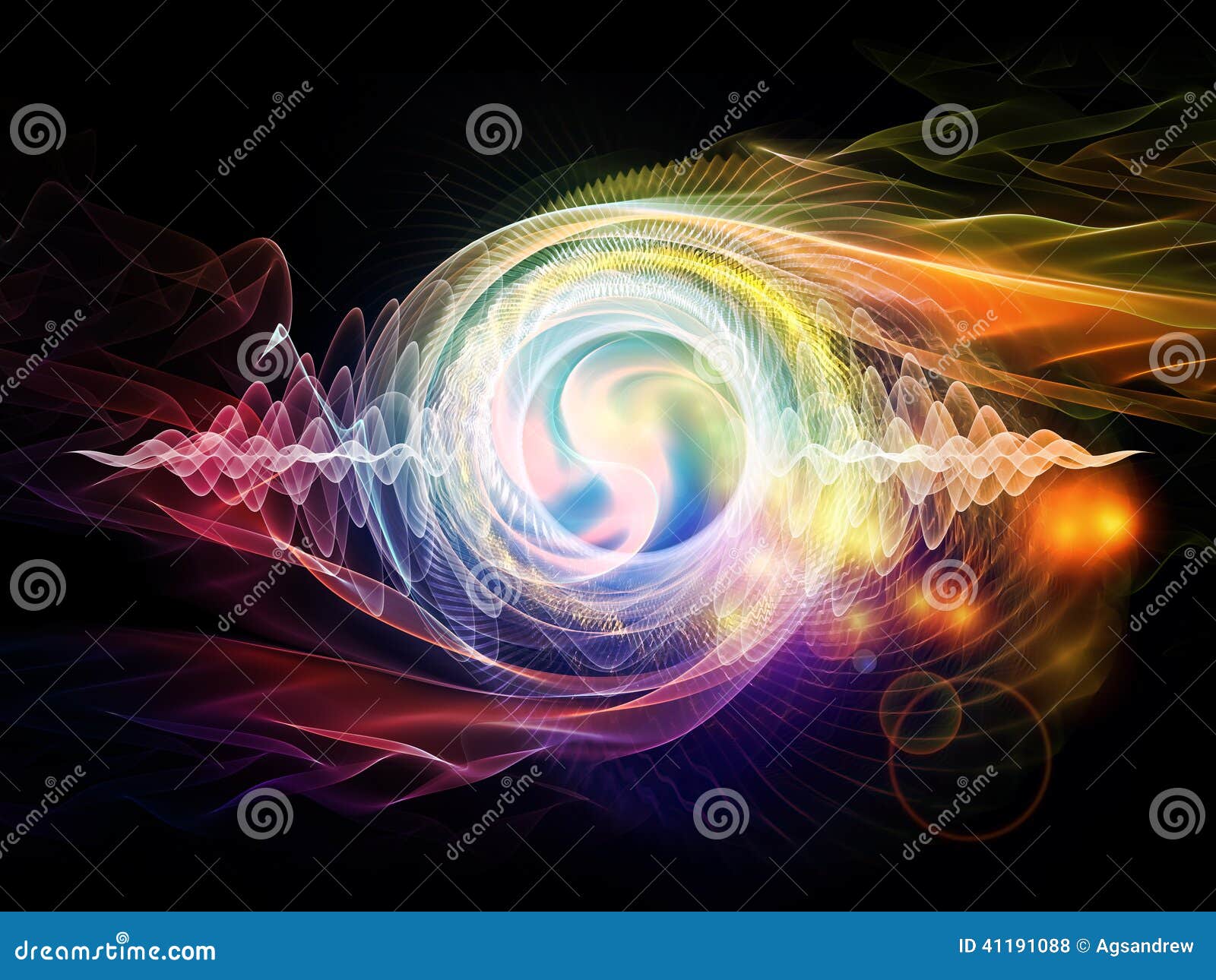 Wave Particle stock illustration. Illustration of nanotechnology - 41191088