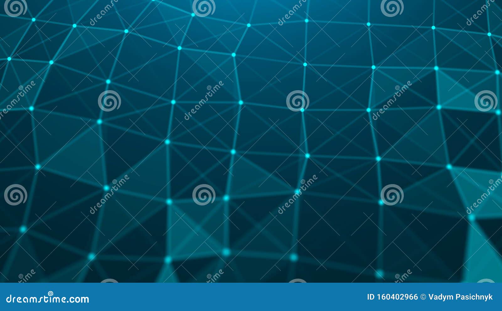 Wave Of Particles Abstract Blue Technology Background Science Background Big Data Plexus