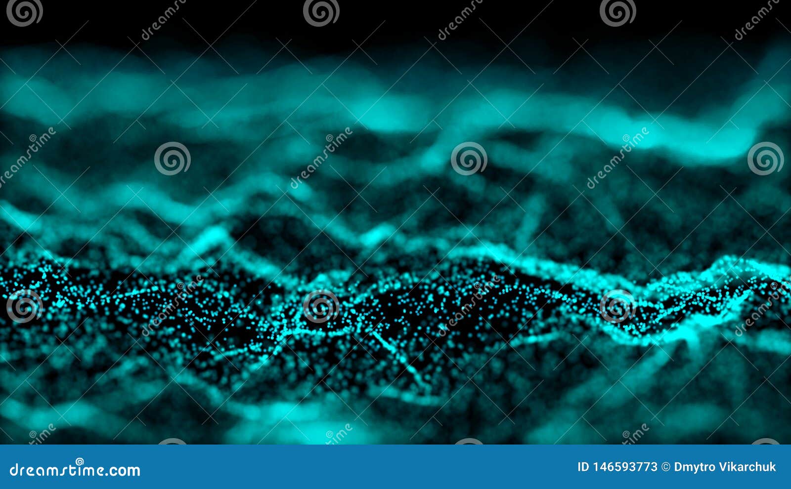 Wave of Particles. Abstract Particle. Data Visualization. Abstract ...