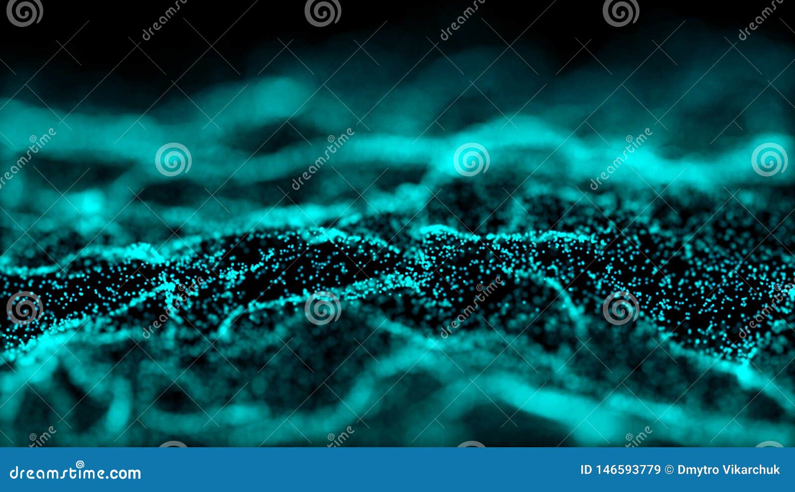 Wave of Particles. Abstract Particle. Data Visualization. Abstract ...