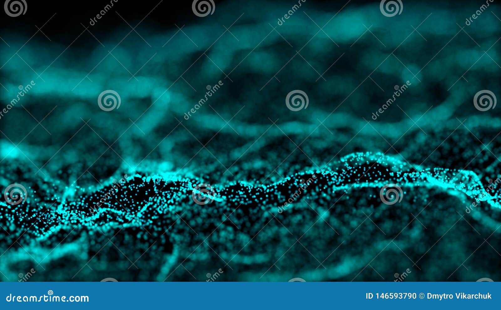 Wave of Particles. Abstract Particle. Data Visualization. Abstract ...