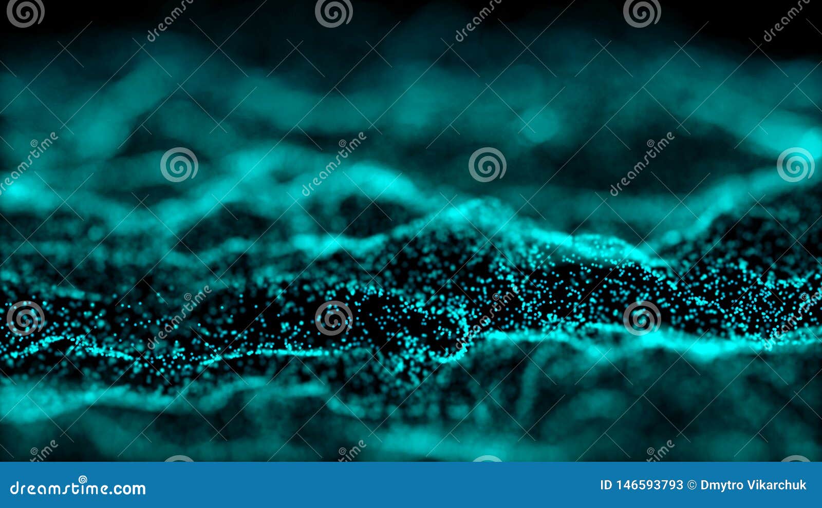 Wave of Particles. Abstract Particle. Data Visualization. Abstract ...