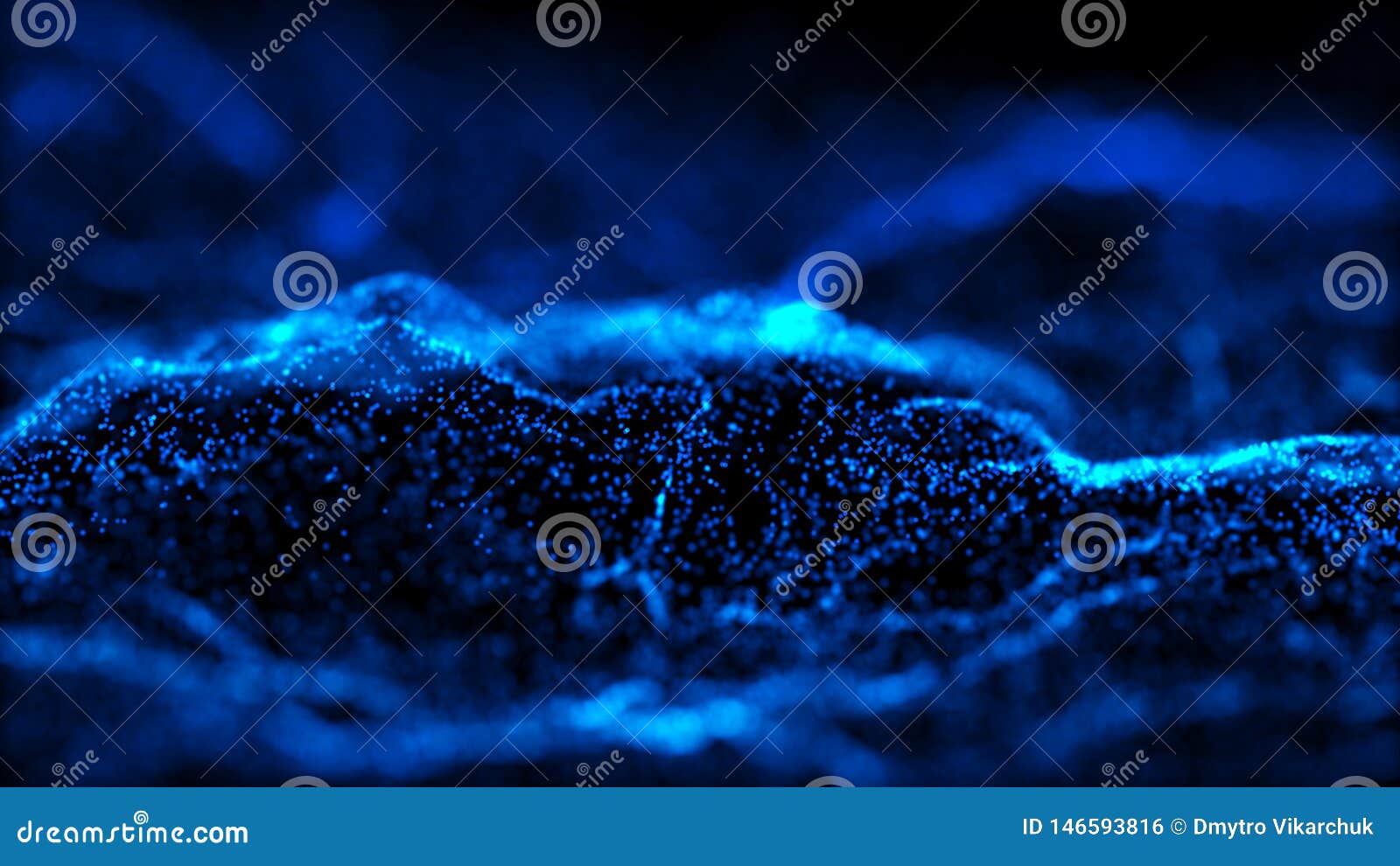 Wave of Particles. Abstract Particle. Data Visualization. Abstract ...