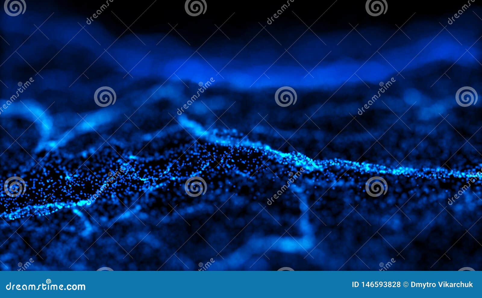 Wave of Particles. Abstract Particle. Data Visualization. Abstract Digital Background. 4k ...