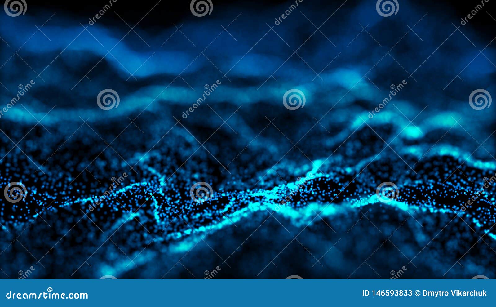 Wave of Particles. Abstract Particle. Data Visualization. Abstract ...