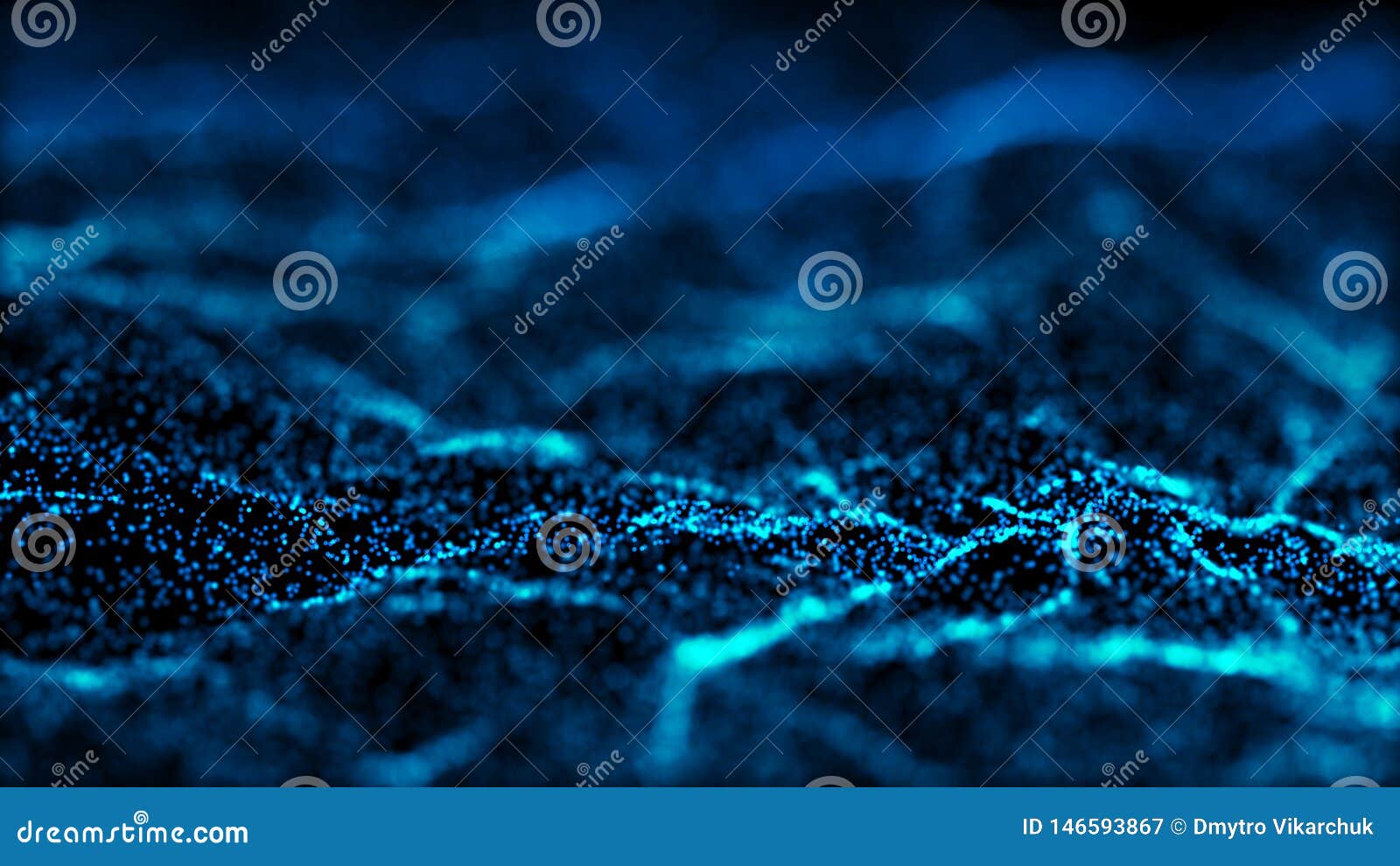 Wave of Particles. Abstract Particle. Data Visualization. Abstract ...