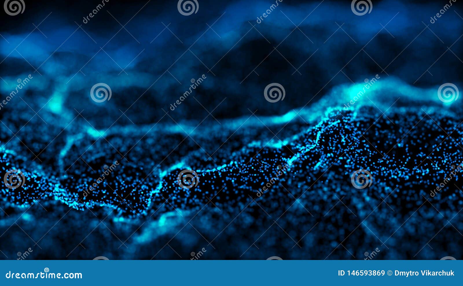 Wave of Particles. Abstract Particle. Data Visualization. Abstract ...