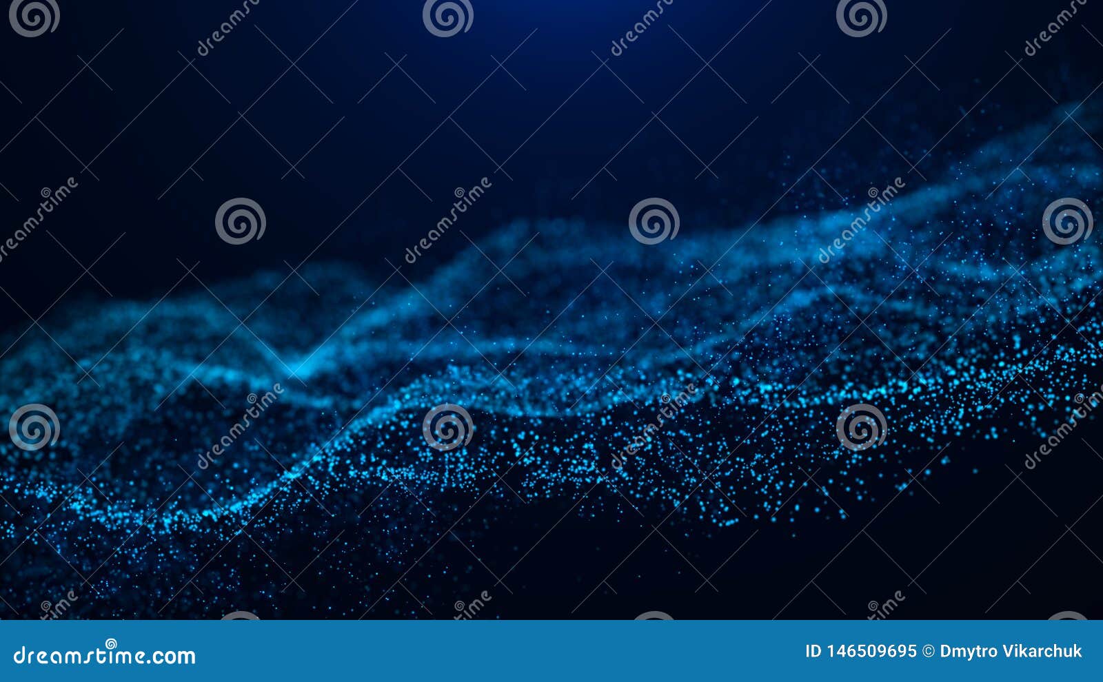 Wave of Particles. Abstract Particle. Data Visualization. Abstract ...