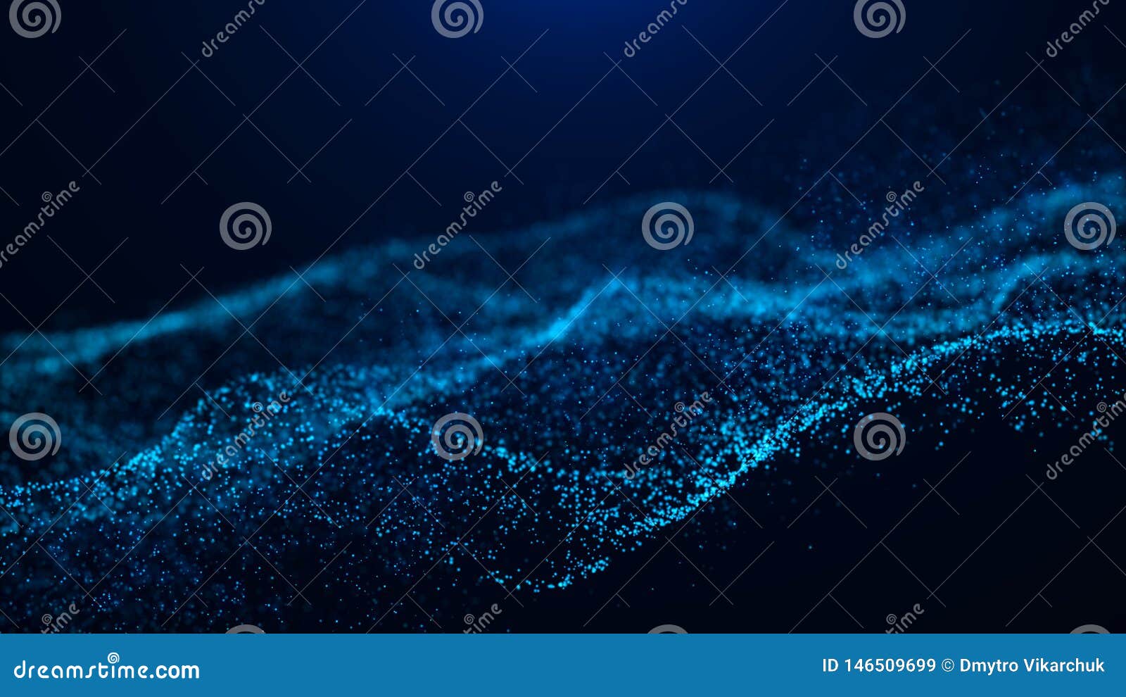 Wave of Particles. Abstract Particle. Data Visualization. Abstract ...