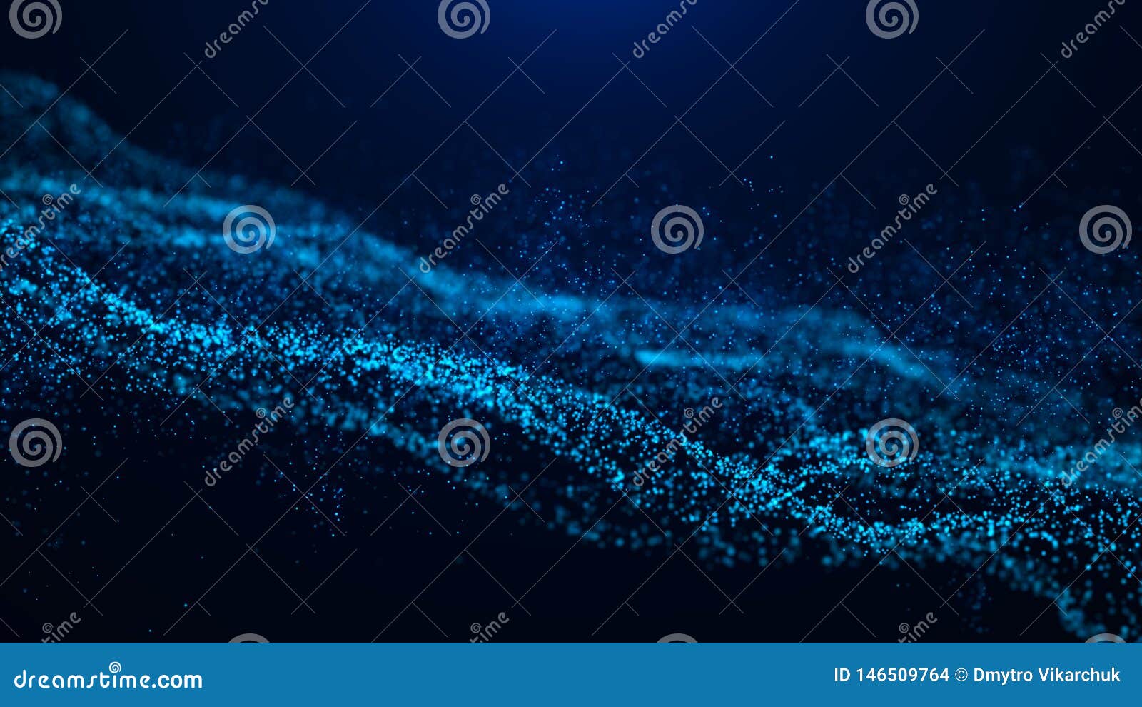 Wave of Particles. Abstract Particle. Data Visualization. Abstract ...