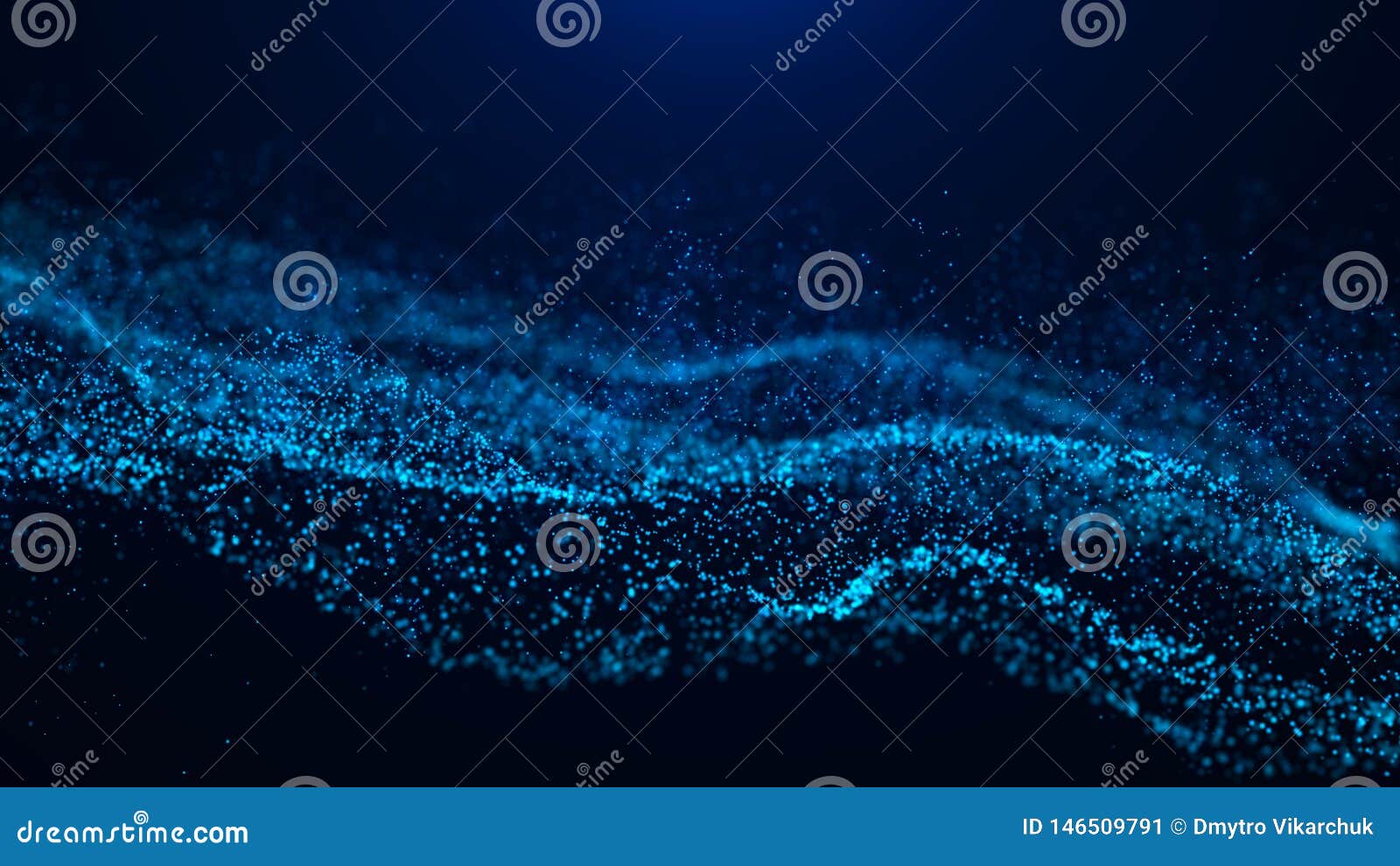 Wave of Particles. Abstract Particle. Data Visualization. Abstract ...