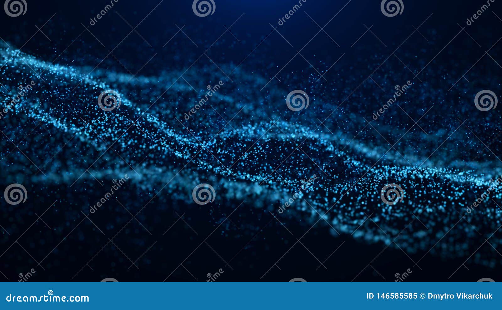Wave of Particles. Abstract Particle. Data Visualization. Abstract Digital Background. 4k ...