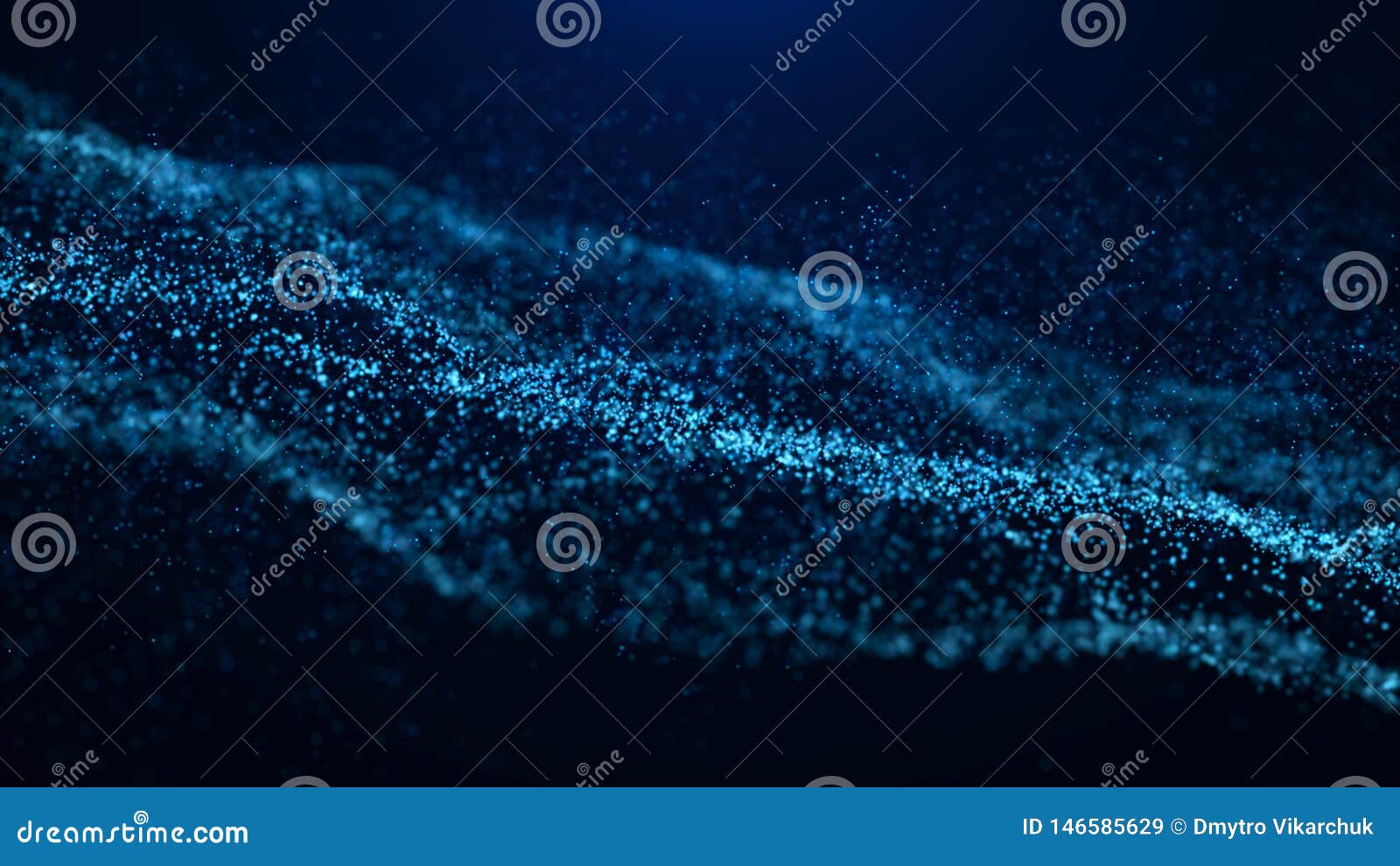 Wave of Particles. Abstract Particle. Data Visualization. Abstract Digital Background. 4k ...