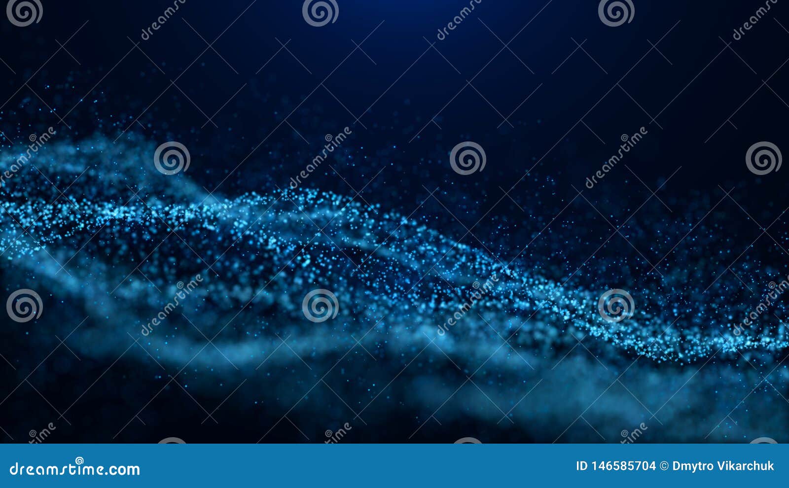 Wave of Particles. Abstract Particle. Data Visualization. Abstract Digital Background. 4k ...