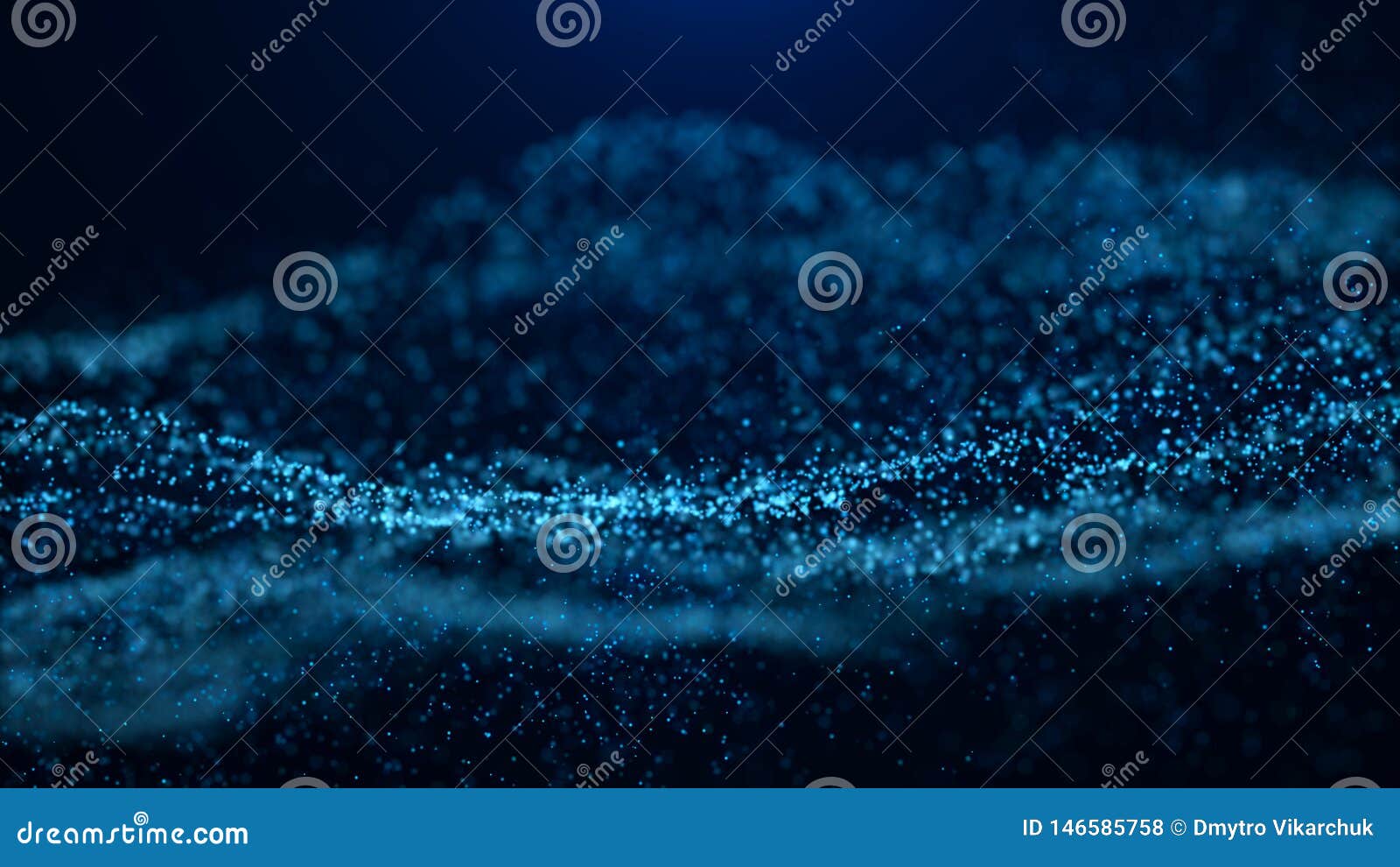 Wave of Particles. Abstract Particle. Data Visualization. Abstract Digital Background. 4k ...