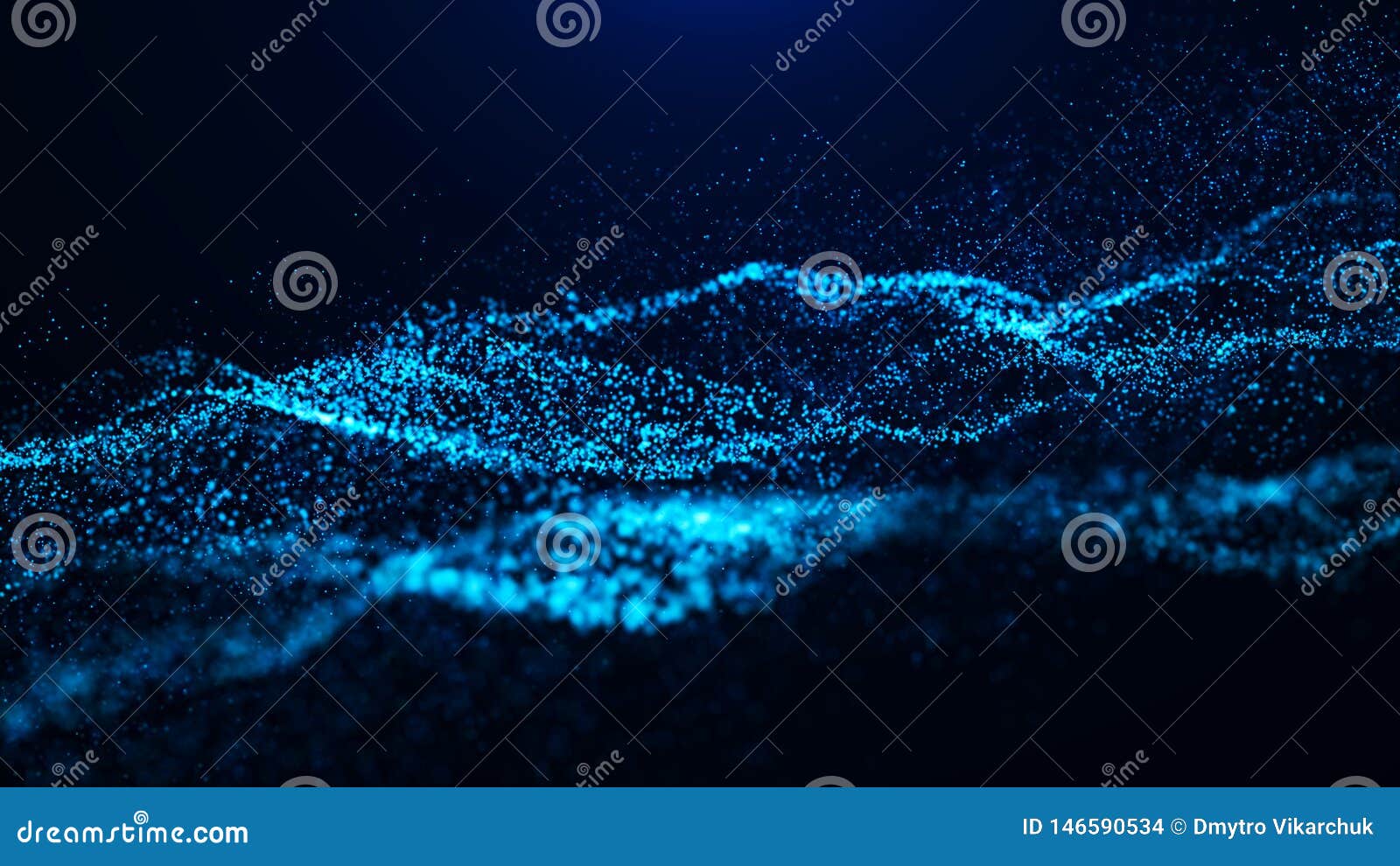 Wave of Particles. Abstract Particle. Data Visualization. Abstract ...