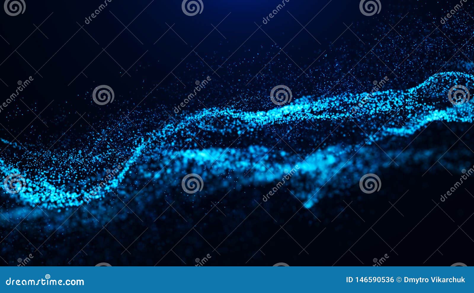 Wave of Particles. Abstract Particle. Data Visualization. Abstract ...