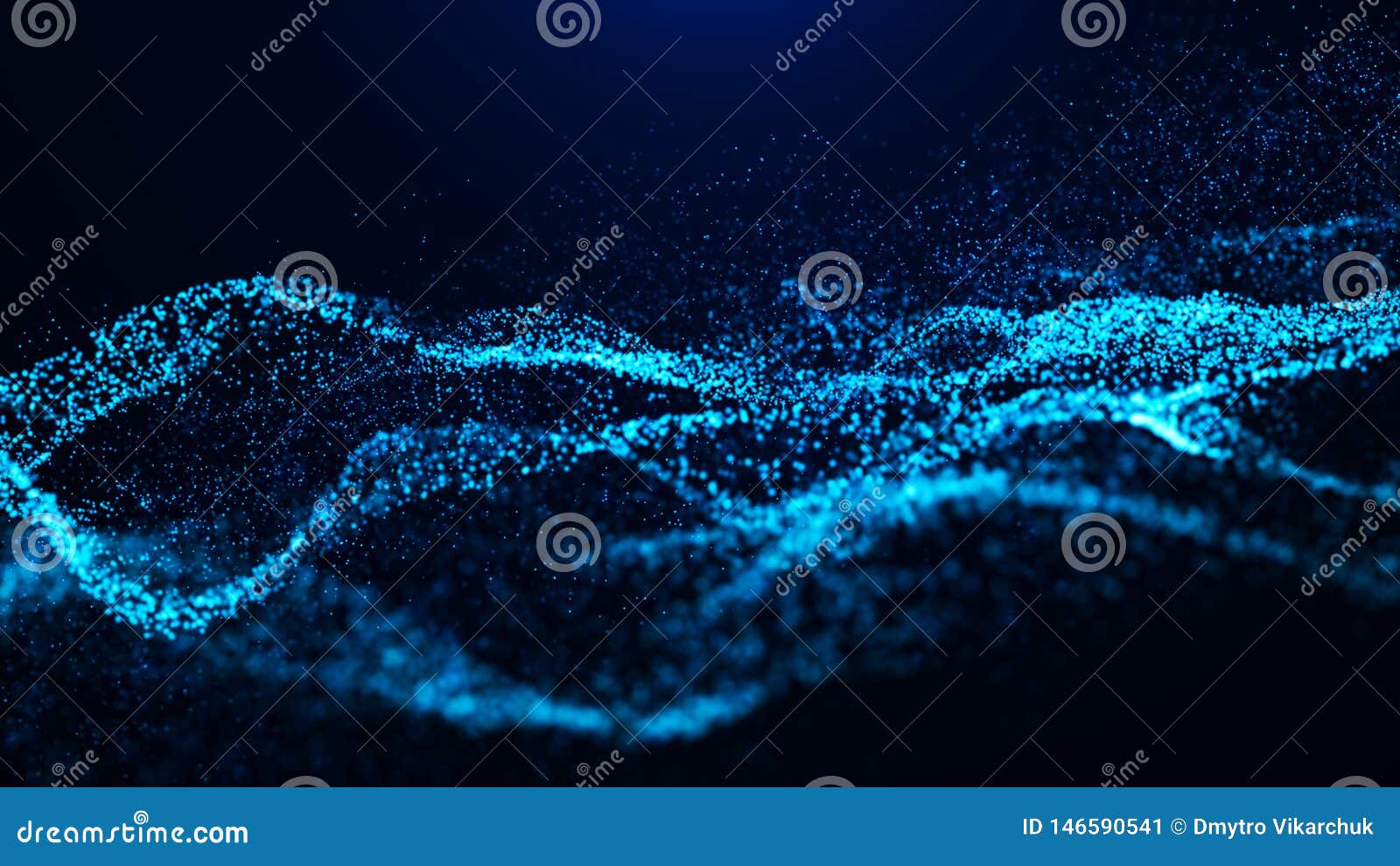 Wave of Particles. Abstract Particle. Data Visualization. Abstract ...