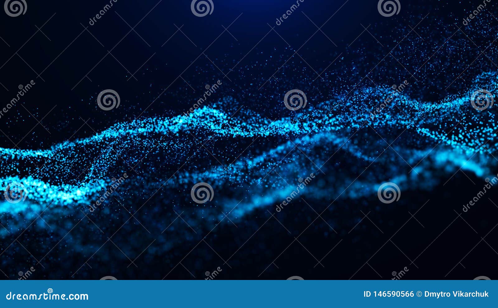 Wave of Particles. Abstract Particle. Data Visualization. Abstract ...