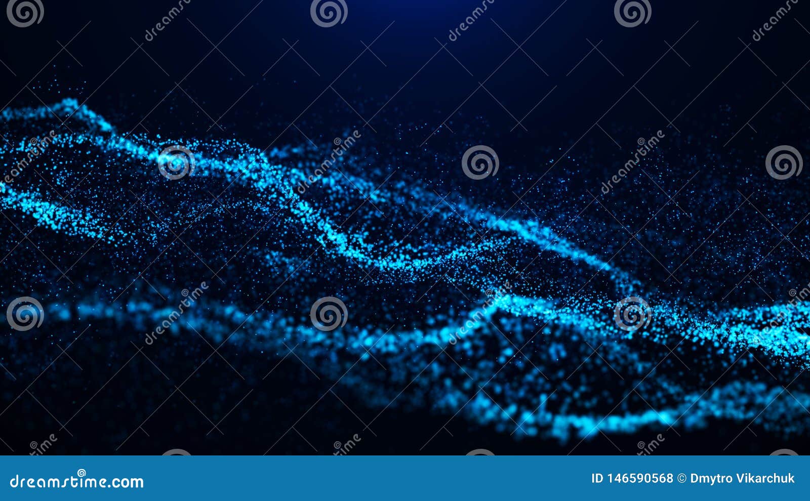 Wave of Particles. Abstract Particle. Data Visualization. Abstract ...