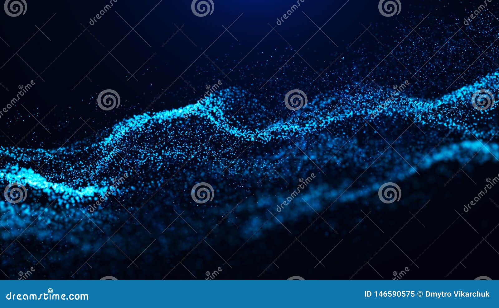 Wave of Particles. Abstract Particle. Data Visualization. Abstract ...